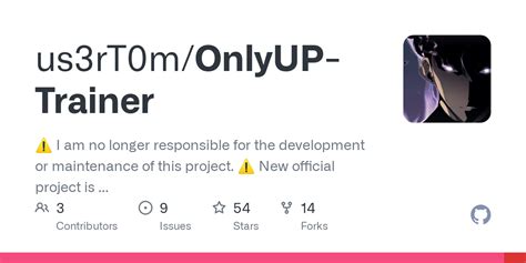 Github Us3rt0monlyup Trainer ⚠️ I Am No Longer Responsible For The