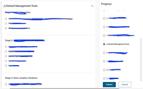 Does Not Scroll Down Progress Bar When Selecting Sections Not Visible