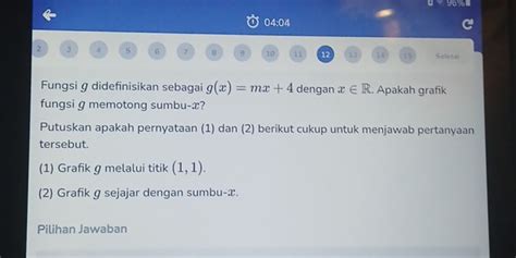 Fungsi G Didefinisikan Sebagai G X M X 4 StudyX