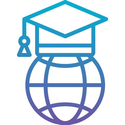 Education Generic Gradient Outline Icon Education Generic Gradient Outline Icon