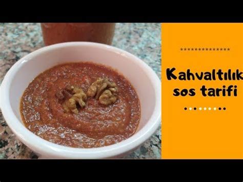 Kahvaltilik Sos Ki Lik Kahvalti Sosu Nasil Yapilir Lutenitsa Tarifi Youtube Yemek