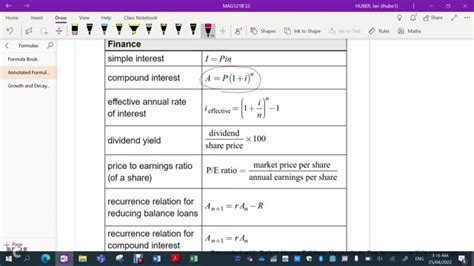 Formula Sheet Clickview
