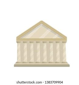 Ancient Greek Roman Building Stairs White Stock Illustration 1398473387