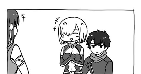 Fategrandorder Fgoバビロニア4コマ漫画「スカートのマシュ」 たかしろのマンガ 漫画 マシュ・キリエライト