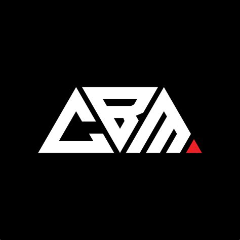 Cbm Triangle Letter Logo Design With Triangle Shape Cbm Triangle Logo