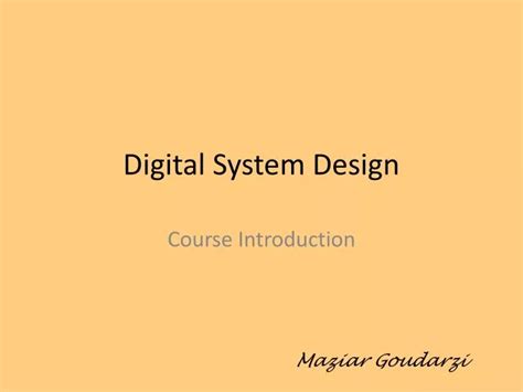 PPT Digital System Design PowerPoint Presentation Free Download ID 2384759
