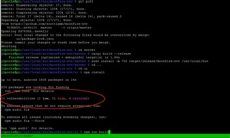 Upgrade On Vulnerabilities In Node Issue Scottlamb Moonfire Nvr GitHub