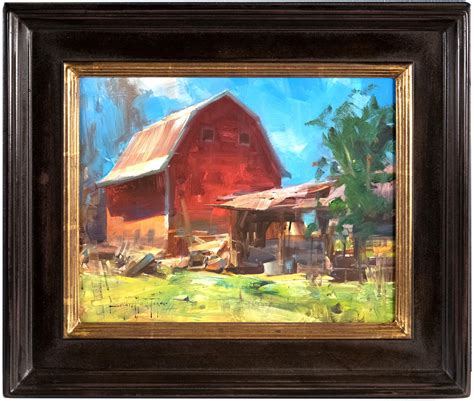 Bryan Mark Taylor Red Barn By Bryan Mark Taylor For Sale At 1stdibs