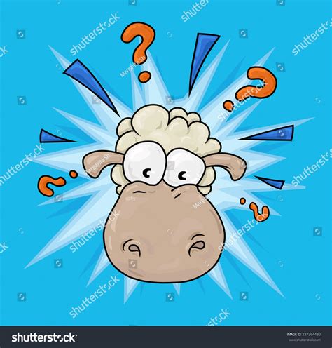 Animation Sheep Vector Illustration Stock Vector Royalty Free