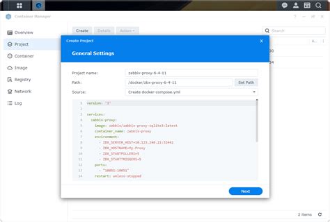 Running Zabbix Proxy On Synology Docker Peebeees