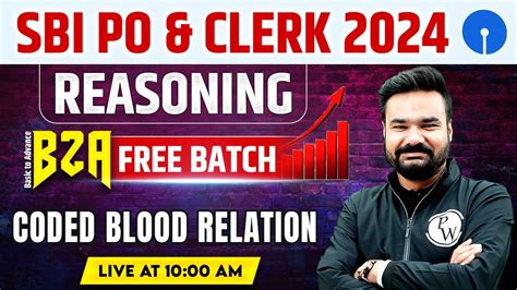 Sbi Po And Clerk Reasoning 2024 Coded Blood Relation Reasoning By