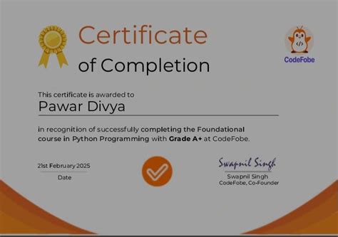 Pawar Divya On Linkedin Dear Learner 😊 🎉 Congratulations On