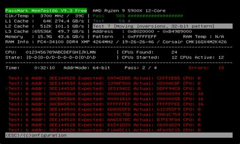 so geht s memtest86 zum prüfen auf ram fehler ausführen corsair