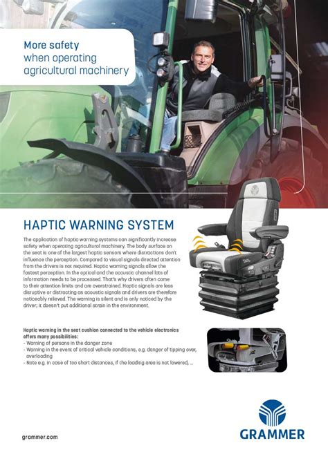 Muta Srl Actimo Evolution New Grammer Seat For Wheel Loader And