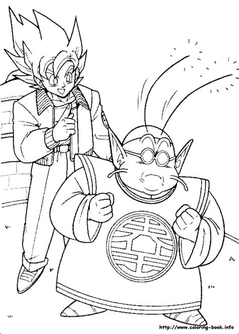 ภาพระบายสี ภาพวาดระบายสีการ์ตูนดราก้อนบอล แซด Dragonball Z