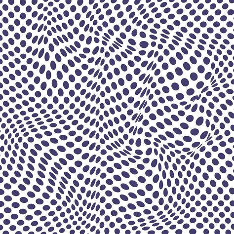 Modern Simple Abstract Wavy Blue Color Small Polka Dot Circle Distort