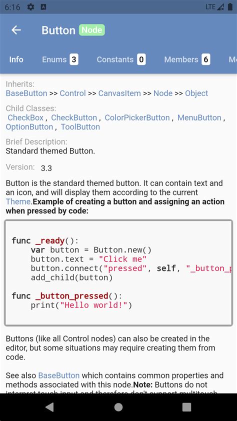 Code Needs Better Formatting · Issue 2 · Godotdocmobilegodotclass