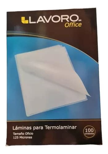 Lamina Termolaminar Oficio 125 Micrones 100 Unidades Lavoro Cuotas
