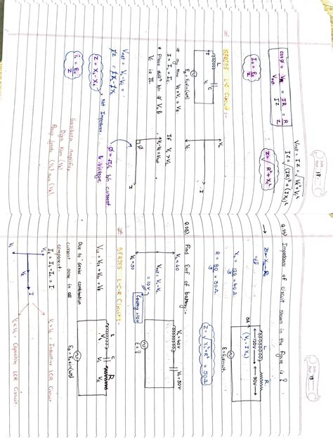 Alternating Current Notes Class 12 Handwritten Notes Pdf 📚