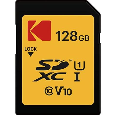 Kodak 128gb Cl10 Uhs I U1 Memory Card Full Hd Video And High Res Photo