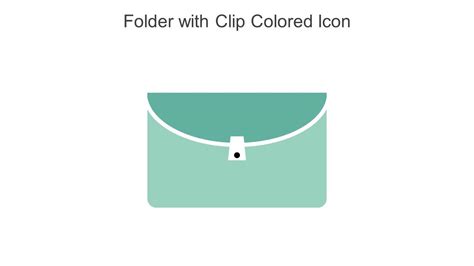 Folder With Clip Colored Icon In Powerpoint Pptx Png And Editable Eps