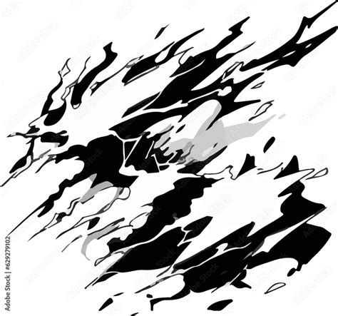 Power Blast Comic Action Effect Drawing Lines Generated With Ai Stock