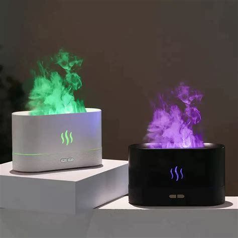 Aroma Diffuser Flame Humidifier Multi Flame Colour Bd