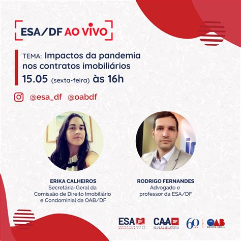 Esadf Ao Vivo Impactos Da Pandemia Nos Contratos Imobiliários Esa