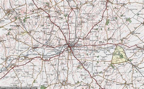 Historic Ordnance Survey Map Of Melton Mowbray 1921