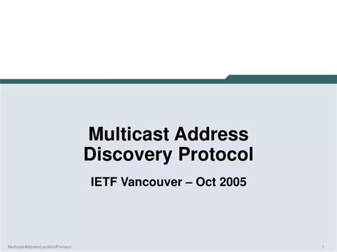 PPT Multicast Address Discovery Protocol PowerPoint Presentation Free Download ID