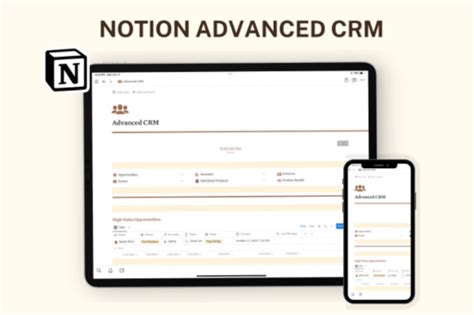 Notion Advanced CRM Template Graphic By ThePlannersDelight Creative
