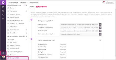 Single Sign On Sso For Document360 Knowledge Base