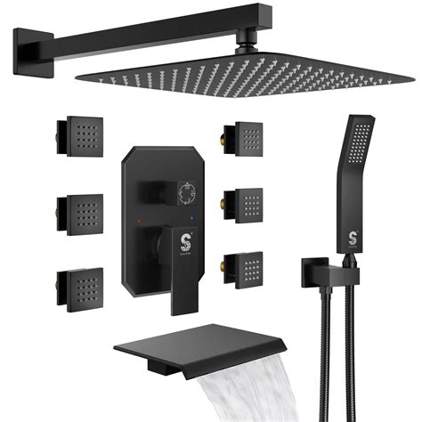 Buy Waist Massage Spray Shower System With 6 Body Jets And Tub Spout