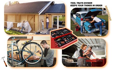 Beekbing 34 Pack Tool Box Organizer Tray Divider Set Desk