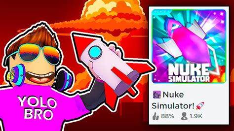 ПЕТ СИМУЛЯТОР Х НО С РАКЕТАМИ В РОБЛОКС NUKE SIMULATOR ROBLOX YouTube