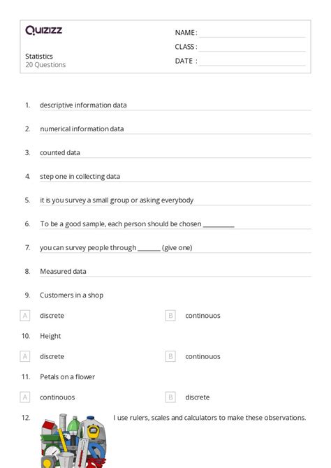 50 Statistics Worksheets For 7th Class On Quizizz Free And Printable
