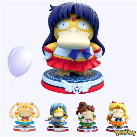 โมเดลฟิกเกอร์ Psyduck Sailor Moon ขนาด 13 ซม ของเล่นสําหรับเด็ก
