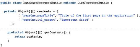 Implement Resource Bundles For Adf Applications In A Database Table