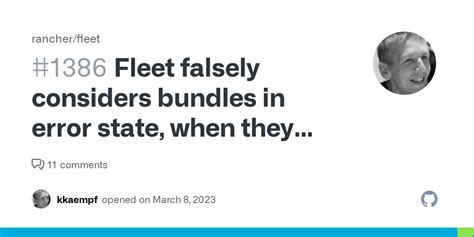 Fleet Falsely Considers Bundles In Error State When They Are Not