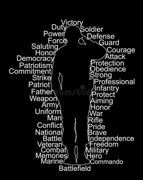 Fallen Soldier Memorial Silhouette