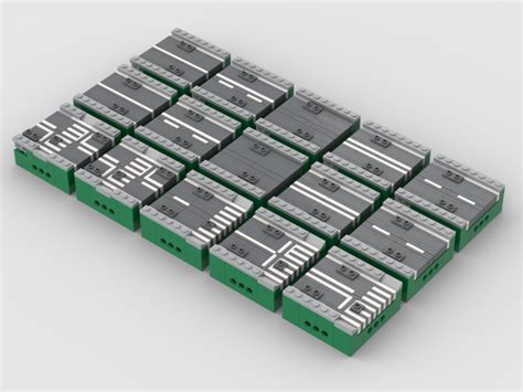 Lego Moc Micro Modular Roads Straight By Deadlywere Rebrickable
