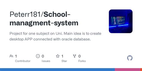 Github Peterr School Managment System Project For One Subject On