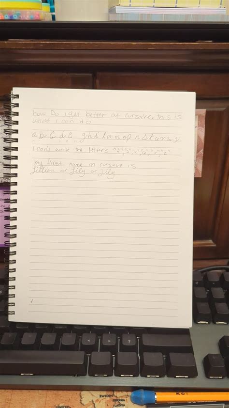 How Do I Get Better At Cursive Rhandwriting