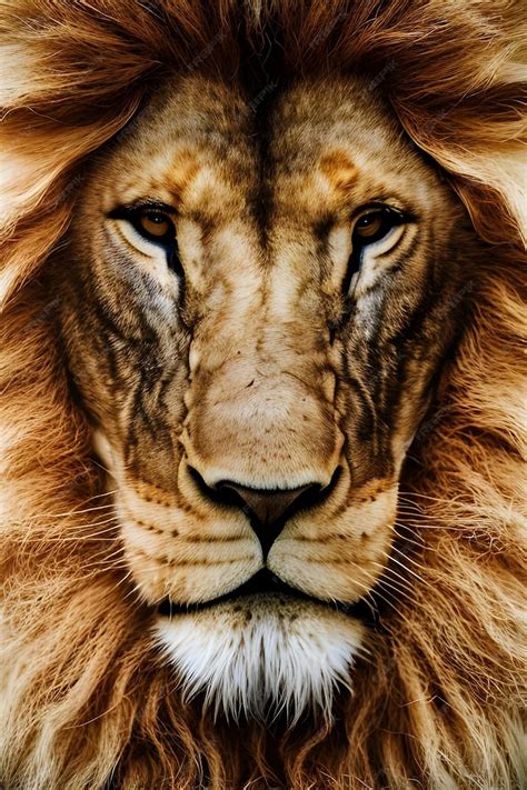 Premium Photo | A lion's mane is shown on a poster
