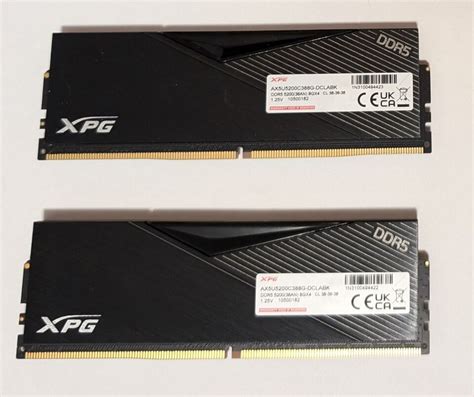 ADATA XPG Lancer 16GB (2 X 8GB) DDR5-5200 cl38 RAM Ax5u5200C388g-dclabk ...