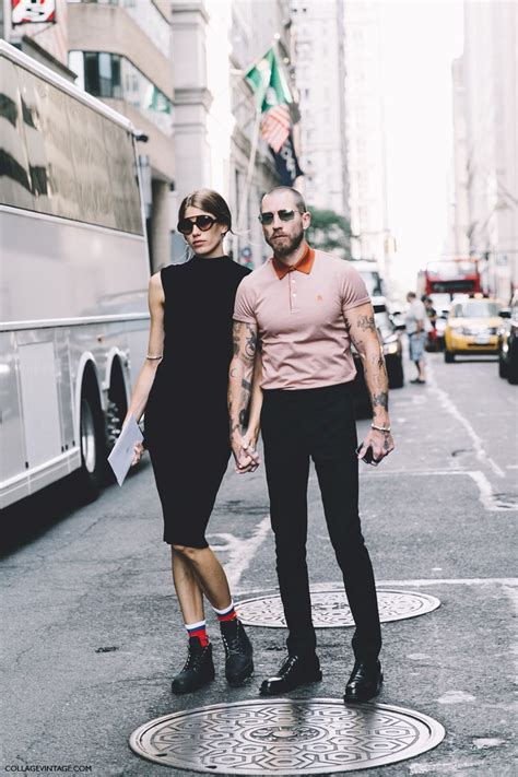 New York Fashion Week Street Style 2 Collage Vintage