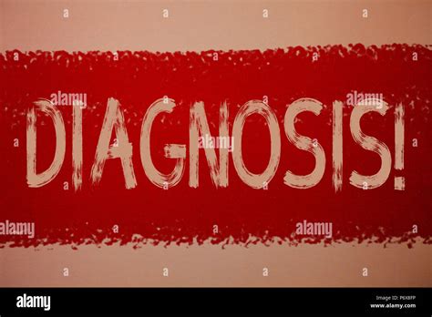 Text Sign Showing Diagnosis Motivational Call Conceptual Photo