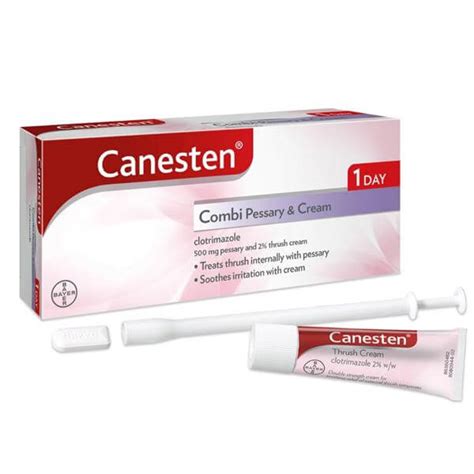 Canesten Combi 1 Day Thrush Treatment Pessary And Cream Healthwise