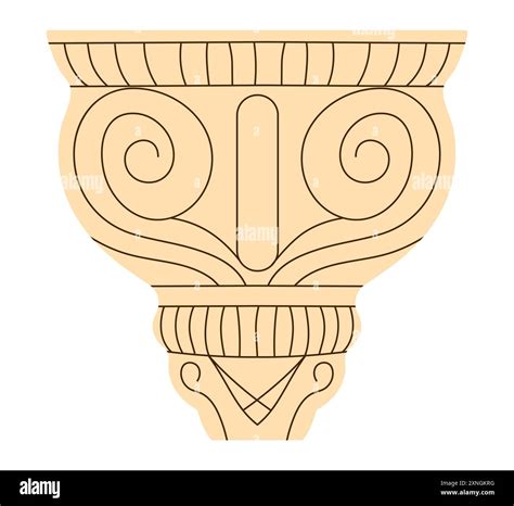 Greek Antique Columns Architectural Elements Of Ancient Hellas Museum
