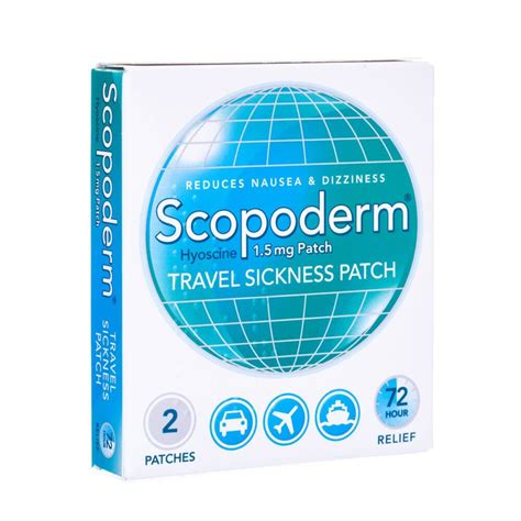 Scopoderm Travel Sickness Patch 15mg 2